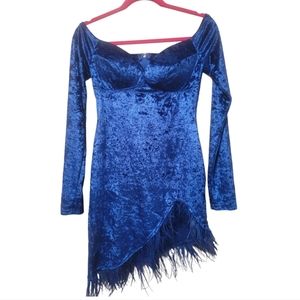Dresses | Royal Blue Velvet Dress | Poshmark